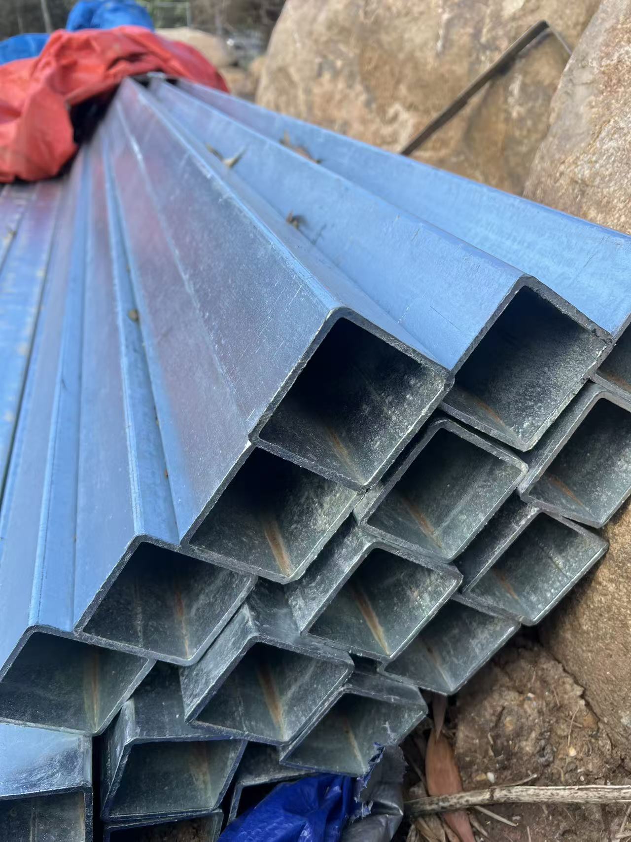 Galvanized square tubes, channel steels and Rebar – Hard Steel ...